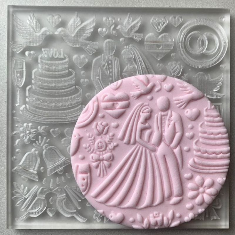Romantic Wedding Embosser Cookie Stamp – Pixie Patio