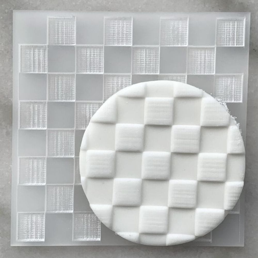 Chess Checkered Cookie Stamp Fondant Embosser – Pixie Patio