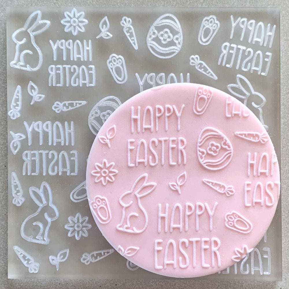 Happy Easter Cookie Stamp Fondant Embosser – Pixie Patio