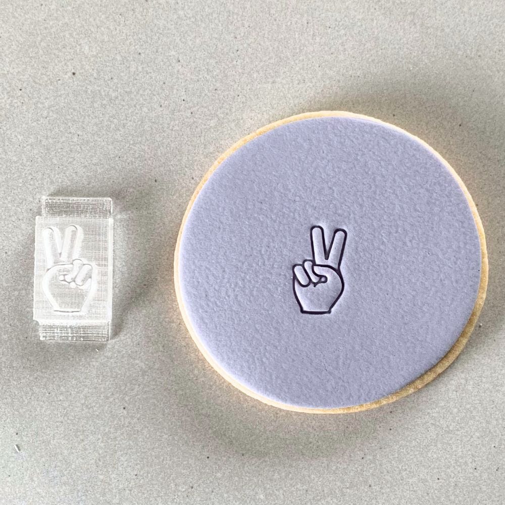 Peace Hand Fondant Cookie Mini Stamp – Pixie Patio