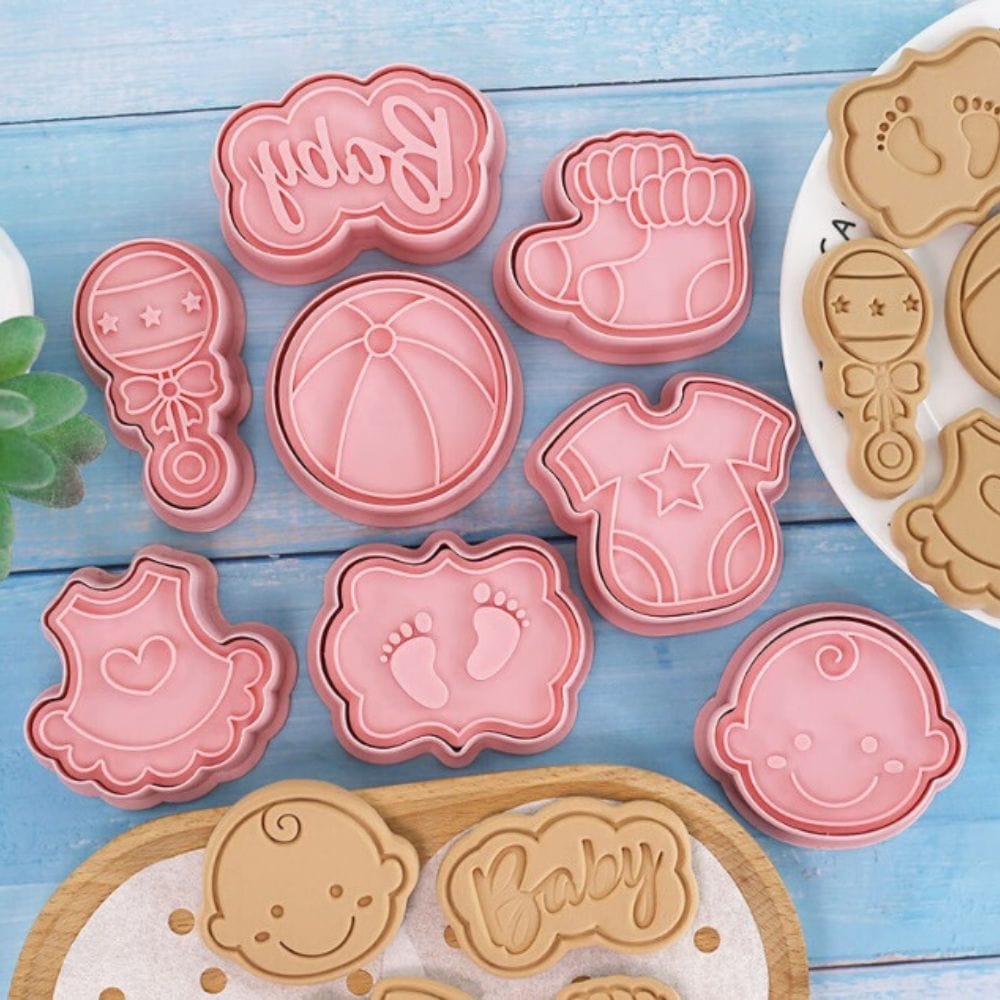 Cute Baby Cookie Cutter Stamp Embosser Set Baby Shower – Pixie Patio
