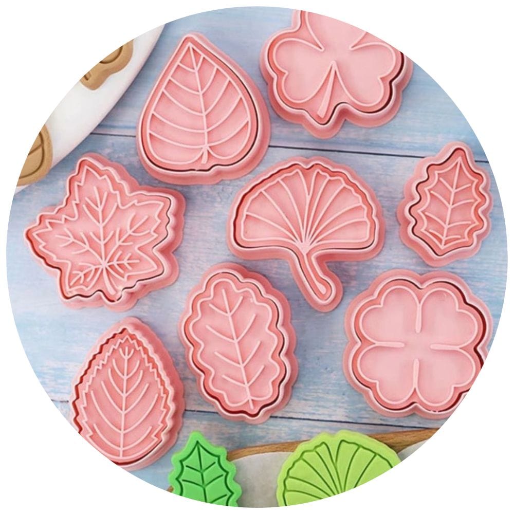 Cute Leaves Cookie Cutter Stamp Embosser Set – Pixie Patio